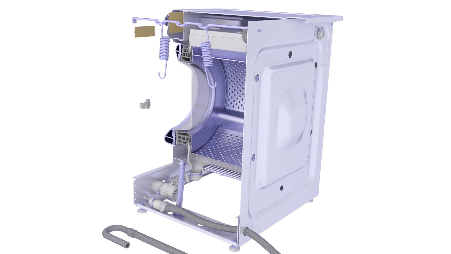 Washing Machine 3D Model - TurboSquid 1529539