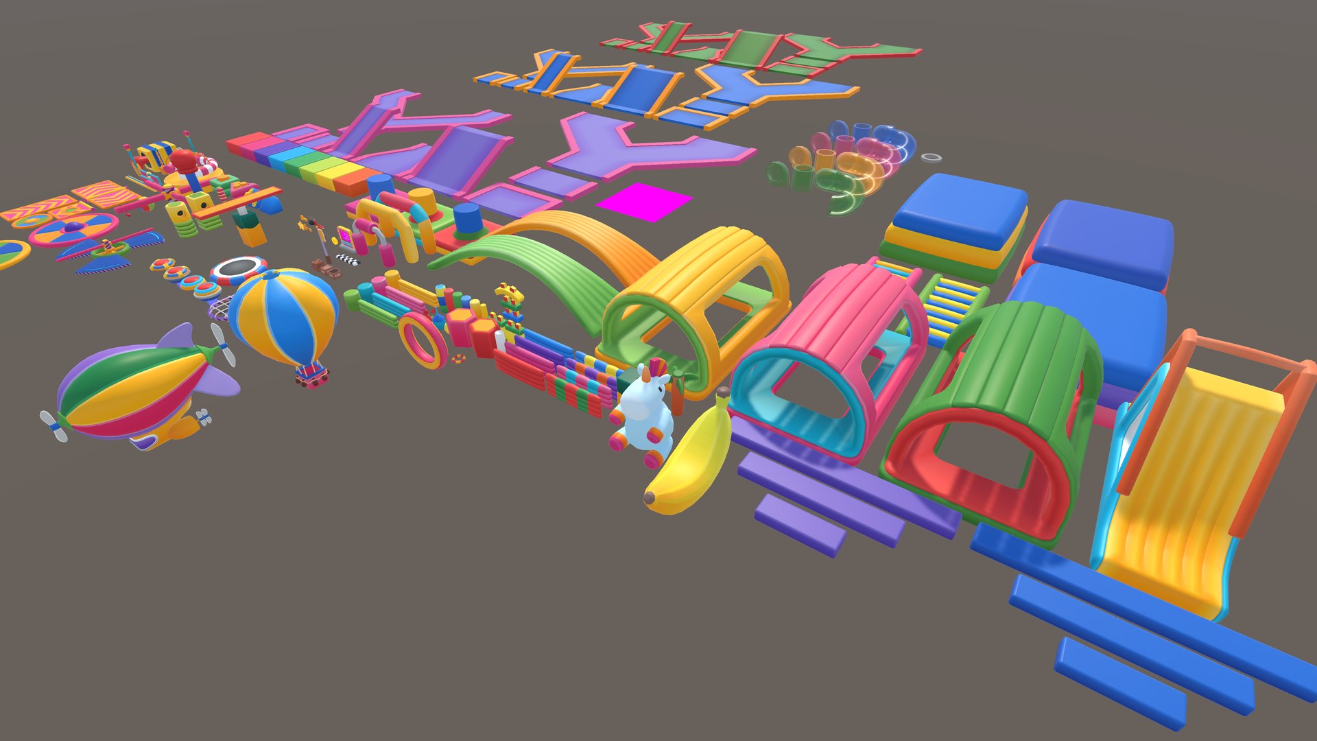 Platformer 2 Obstacles - Low Poly Asset Pack Model - TurboSquid 2324554