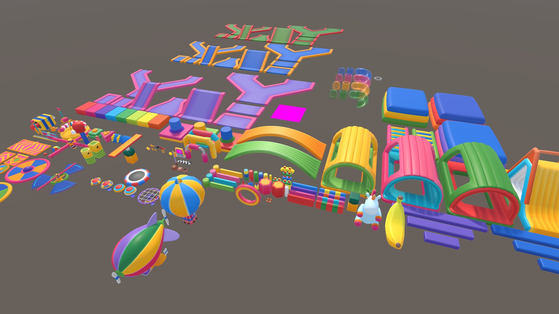 Platformer 2 Obstacles - Low Poly Asset Pack Model - TurboSquid 2324554