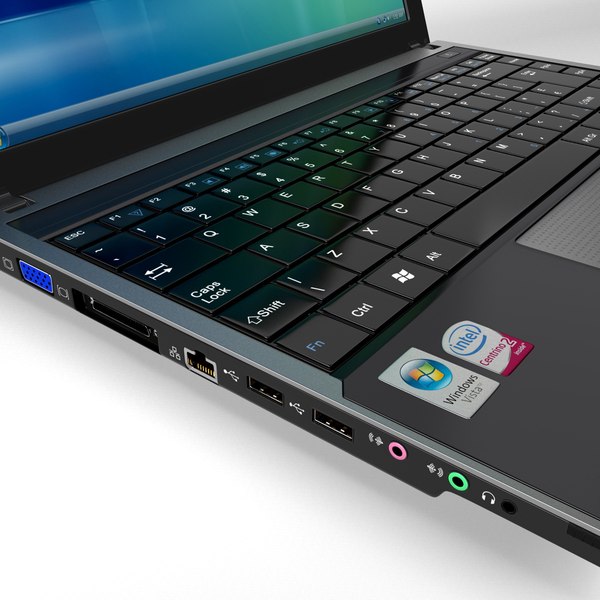 3d notebook laptop model