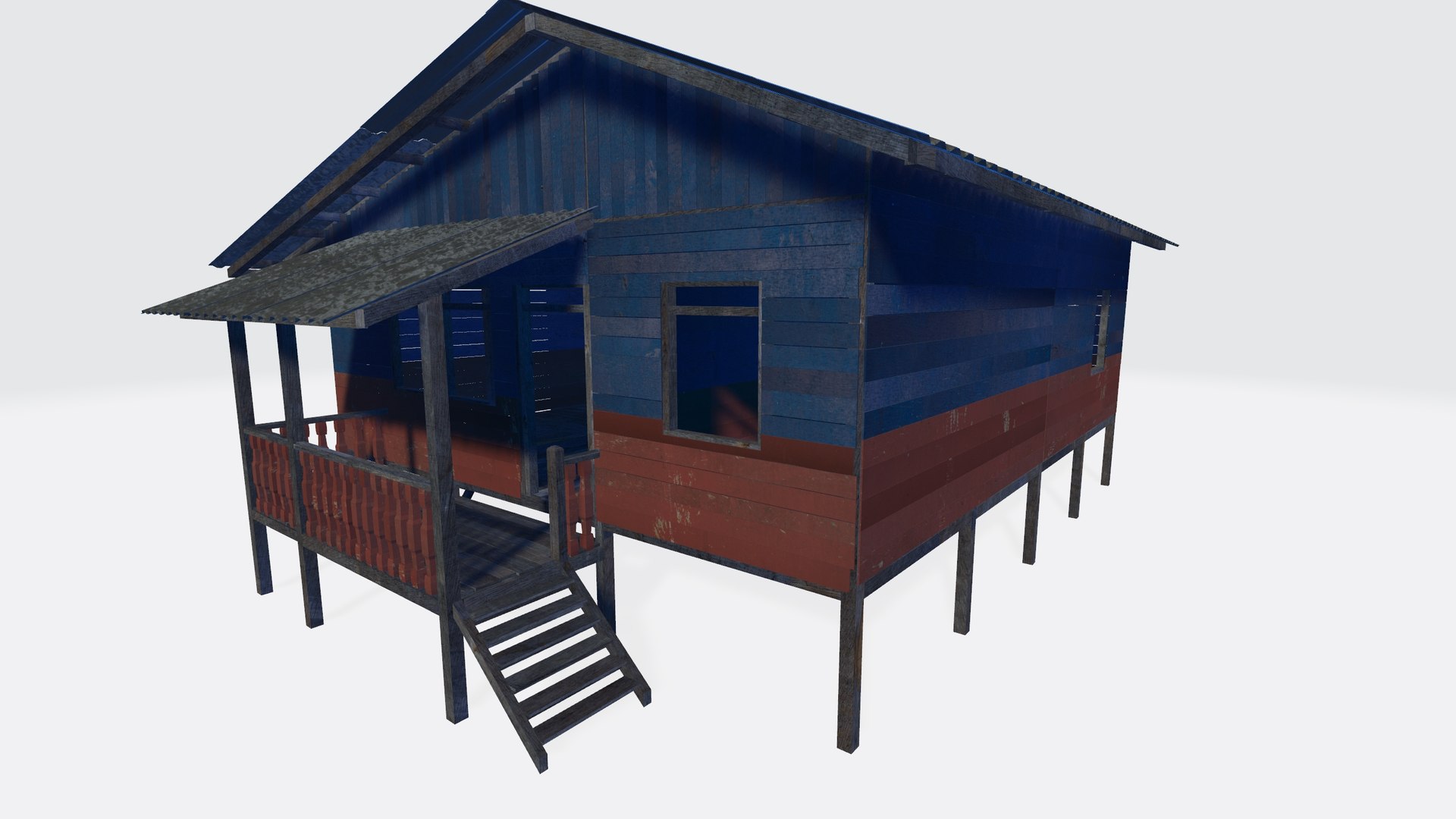 3D Kalimantan House - TurboSquid 1569526
