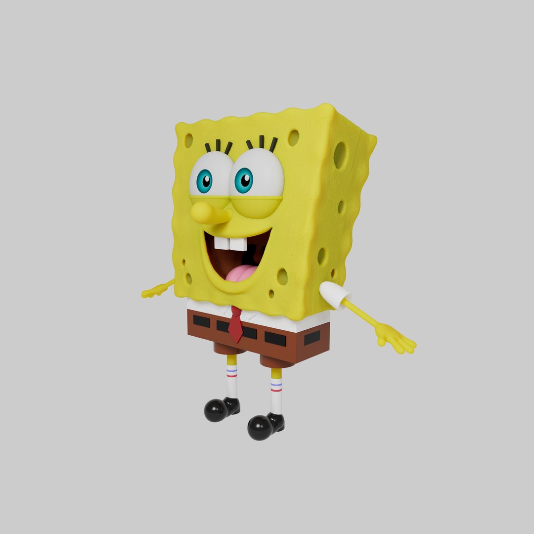 3D Spongebob - TurboSquid 2117173