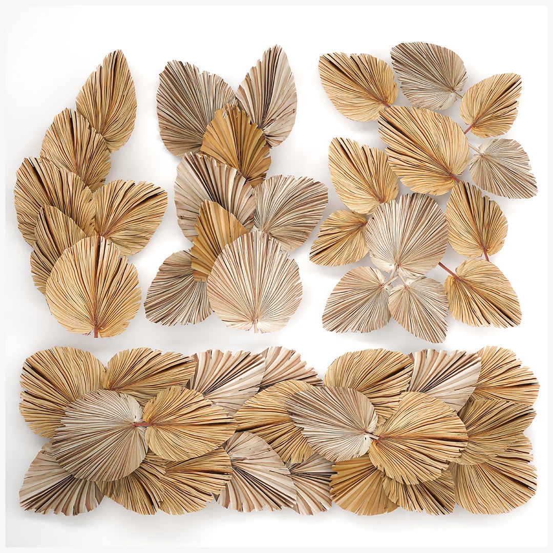 Wall Panel Made Of Dry Palm Leaves 227 3D Model - TurboSquid 1824298