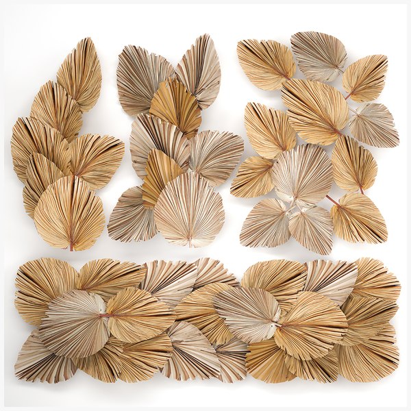 Wall panel made of dry palm leaves 227 3D model - TurboSquid 1824298