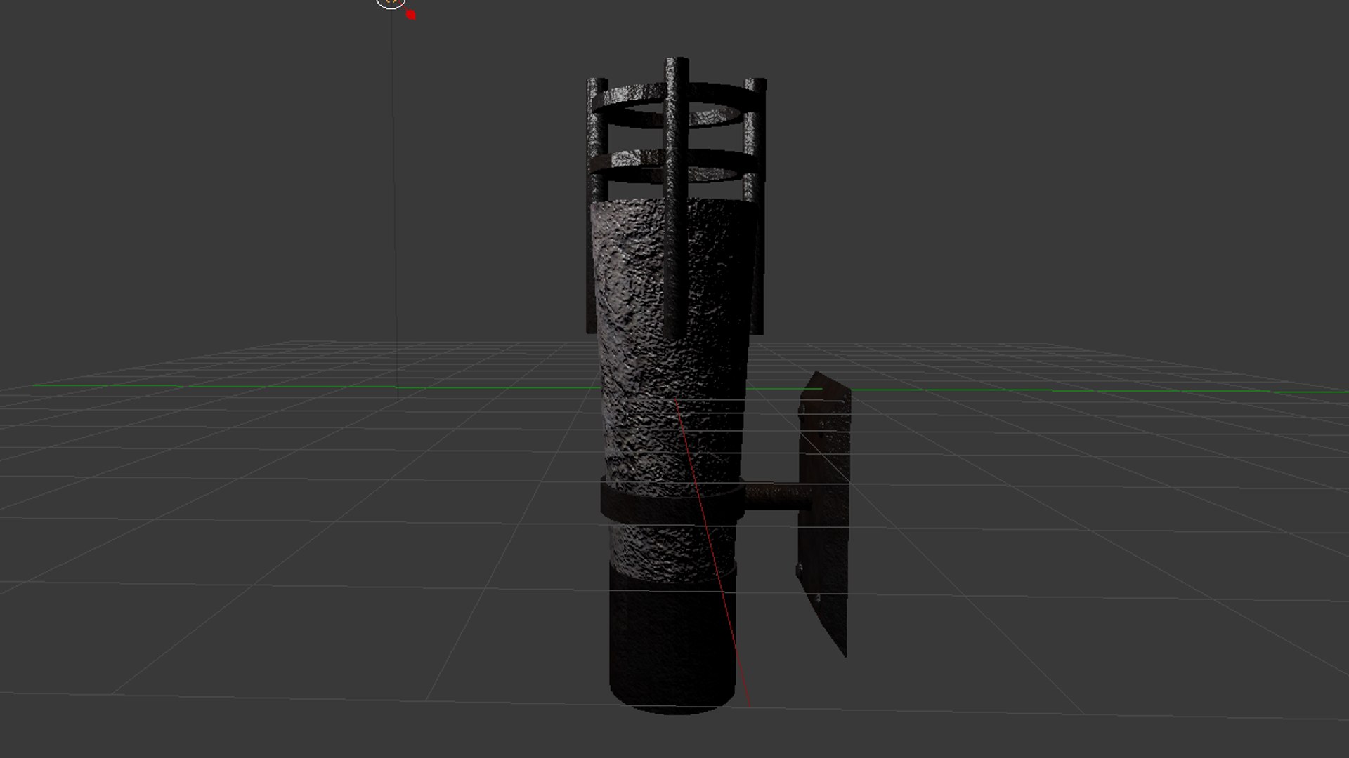 3D Stone Wall Torch Model - TurboSquid 1184034