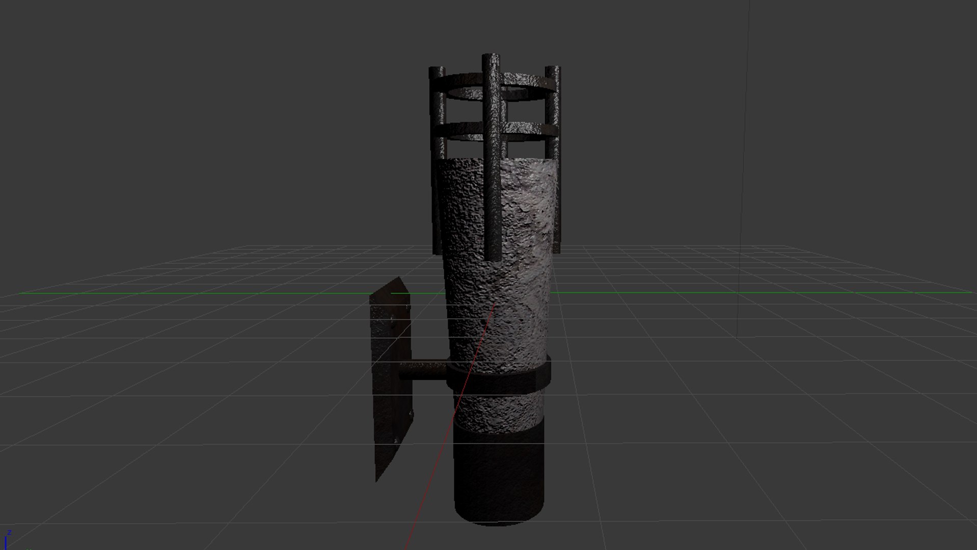 3D Stone Wall Torch Model - TurboSquid 1184034