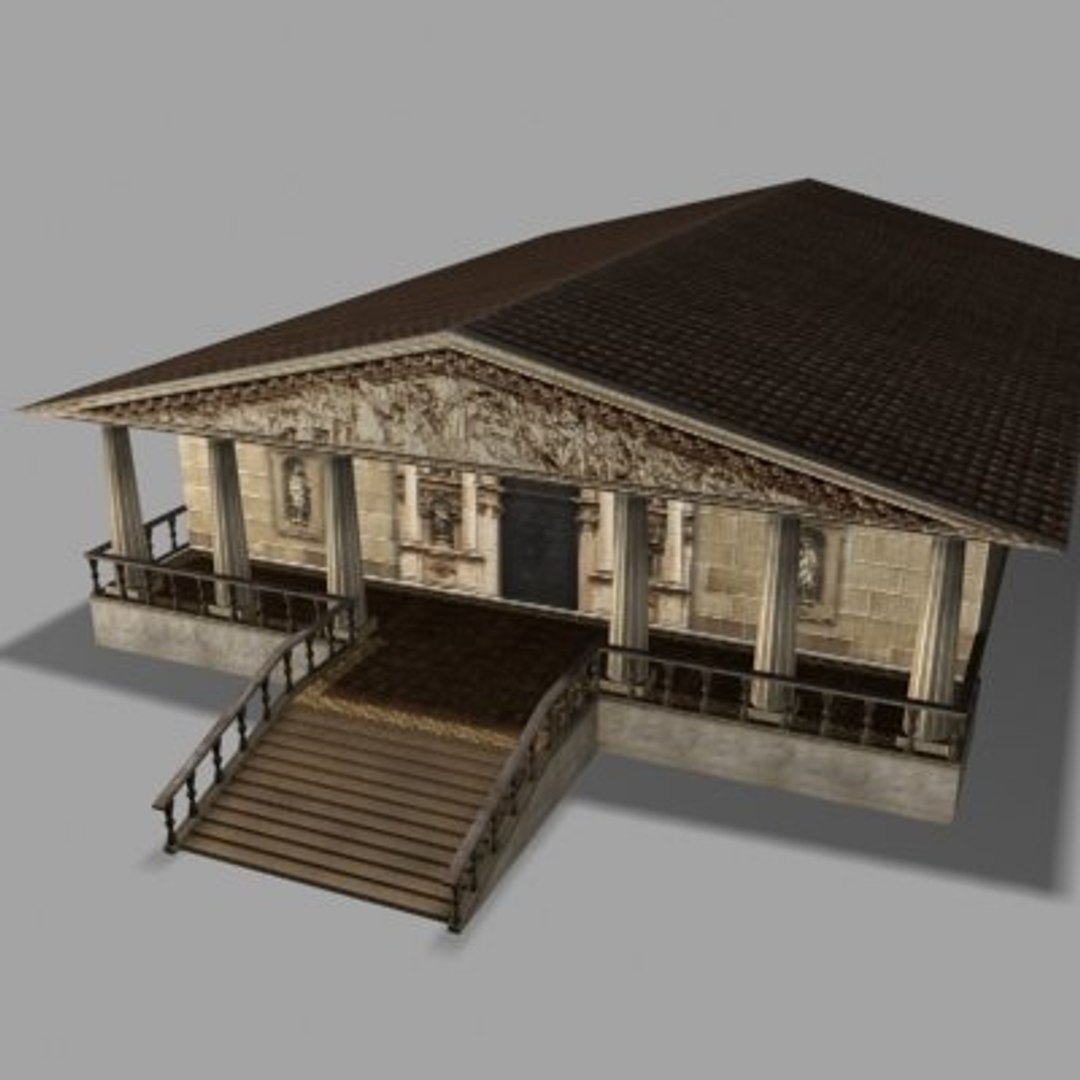 Ancient Building Pantheon 3d Max