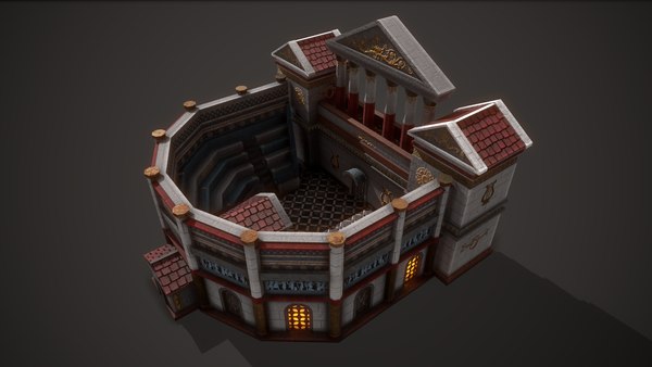 modelo 3d Odeón antiguo - TurboSquid 1650398