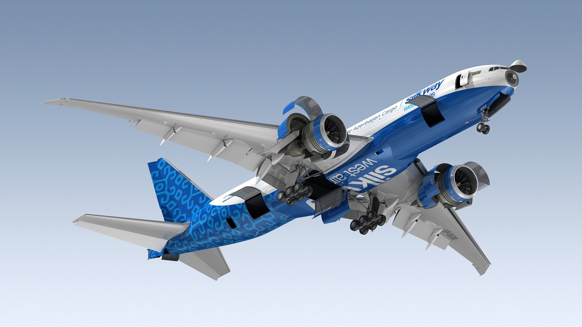 Boeing 777-F Silk Way West Airlines 3D - TurboSquid 2412897