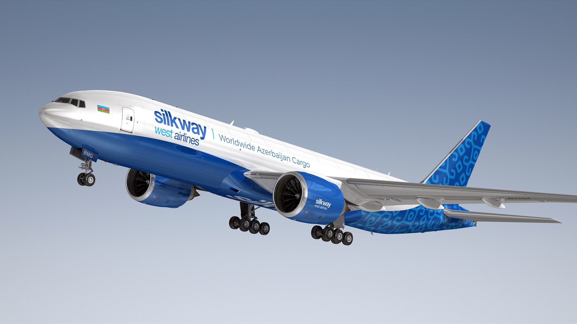 Boeing 777-F Silk Way West Airlines 3D - TurboSquid 2412897