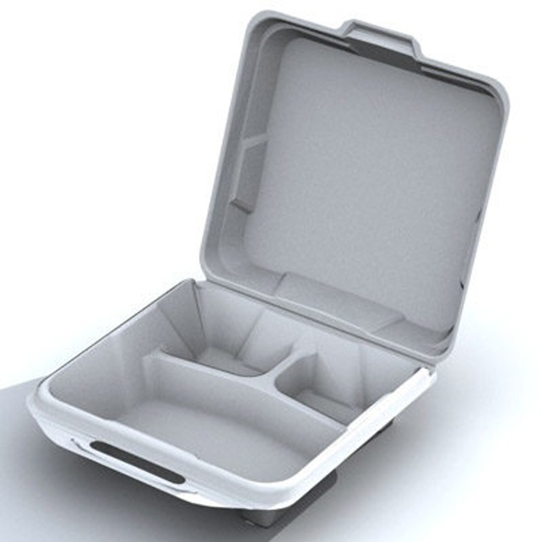 Food Container Foam 3d Model