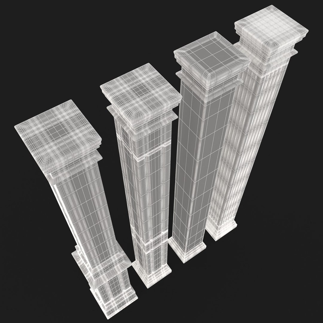 3d Model Column 08