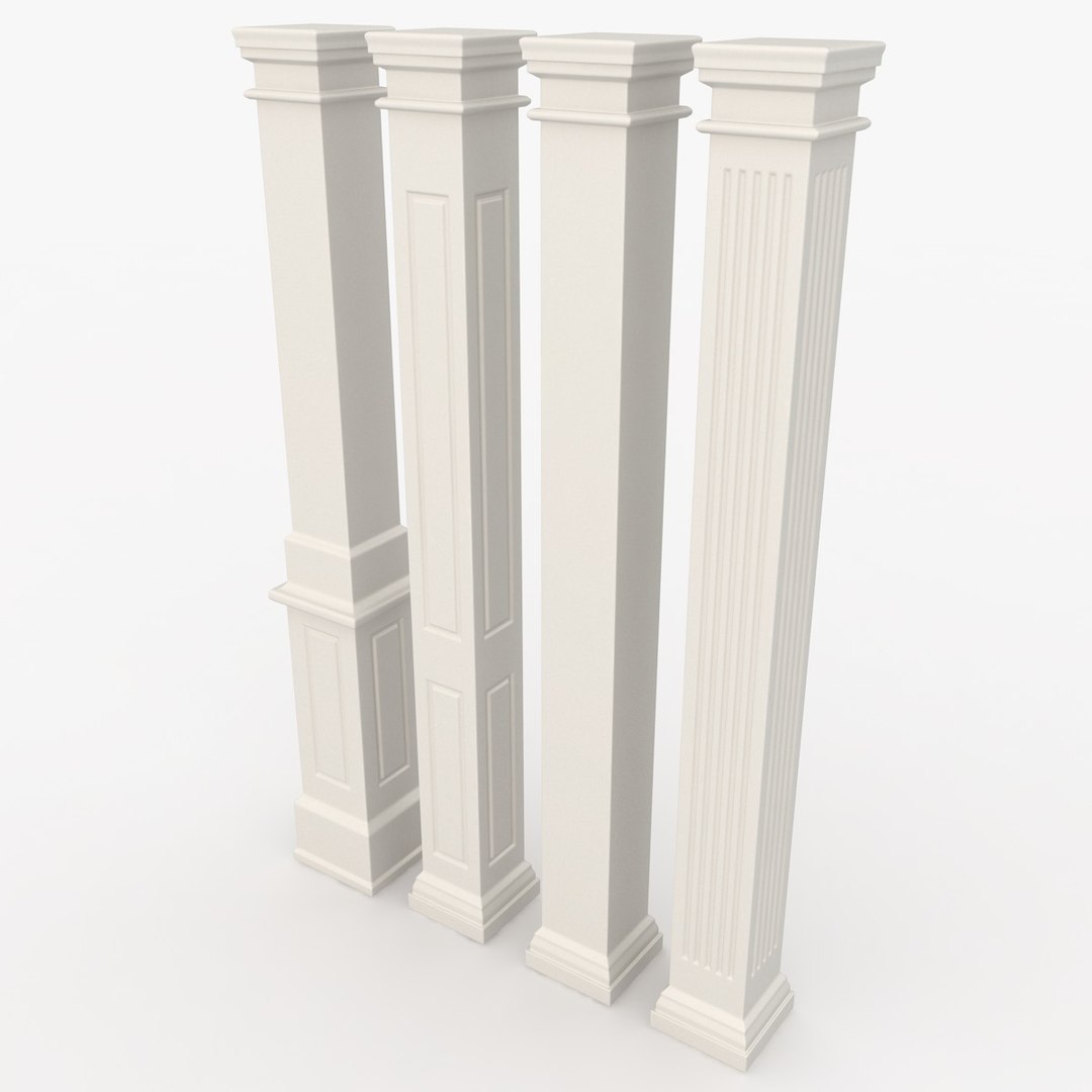 3d Model Column 08