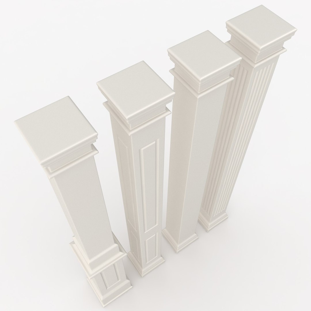 3d Model Column 08