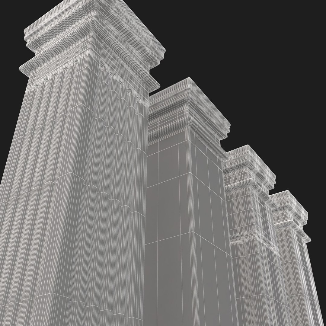3d Model Column 08