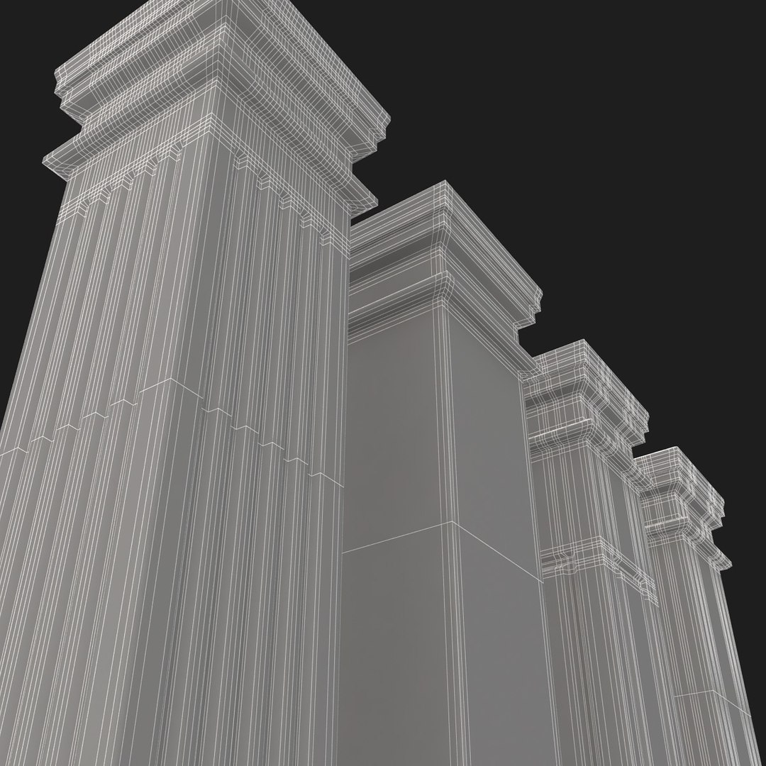 3d Model Column 08