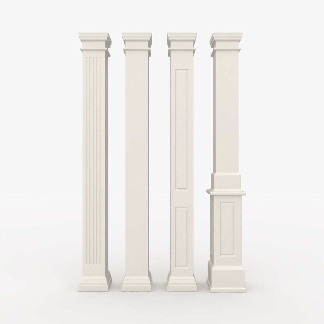 3d Model Column 08