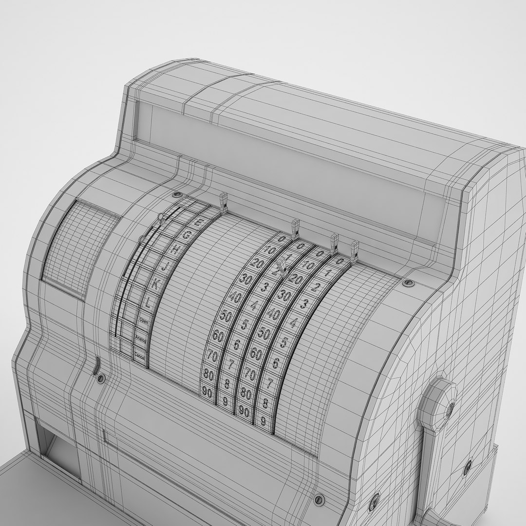 Retro Cash Register 3D Model - TurboSquid 1221128