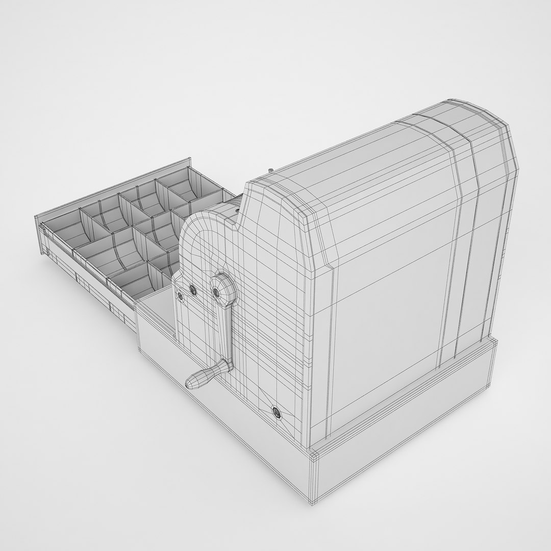 Retro Cash Register 3D Model - TurboSquid 1221128