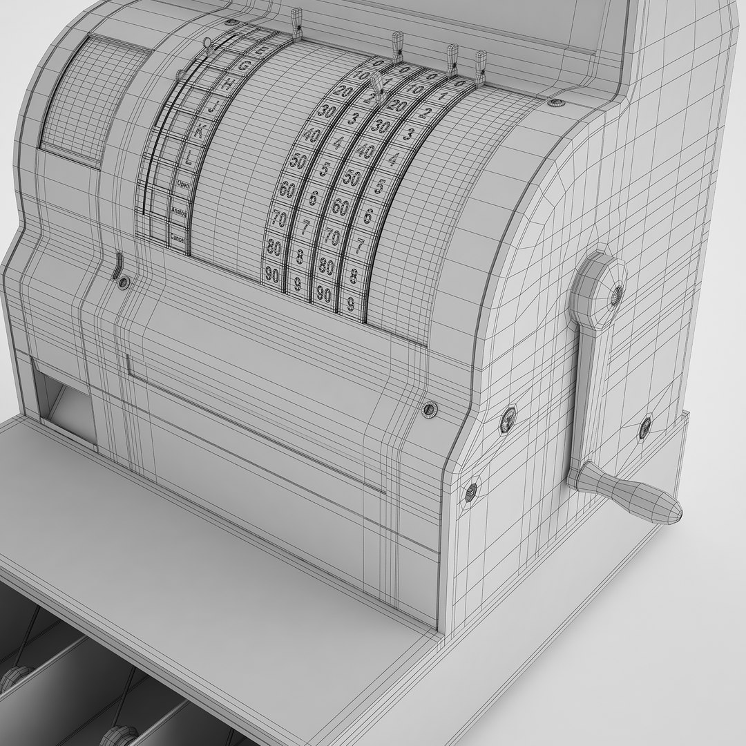 Retro Cash Register 3D Model - TurboSquid 1221128
