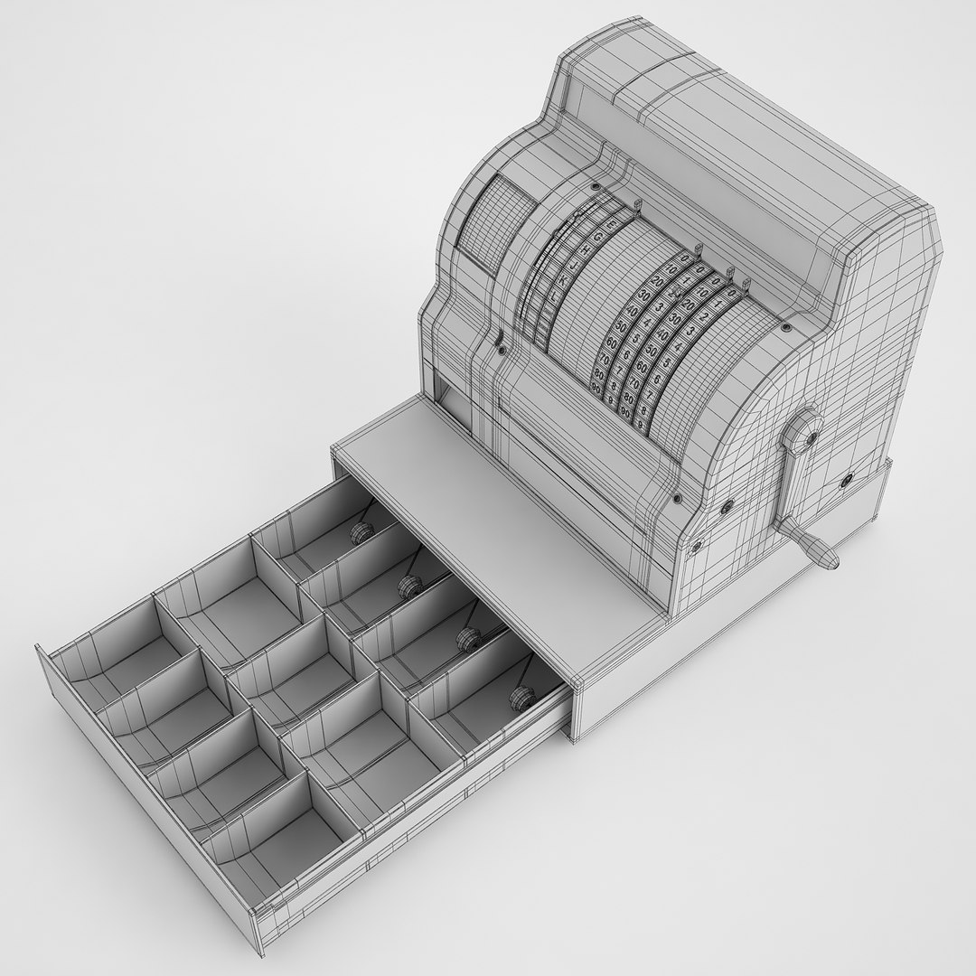 Retro Cash Register 3D Model - TurboSquid 1221128