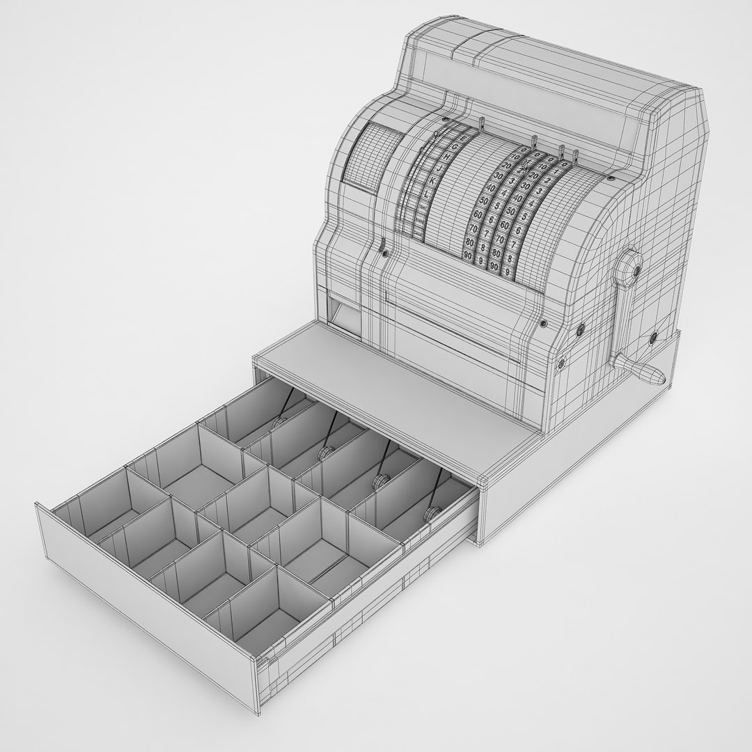 Retro Cash Register 3D Model - TurboSquid 1221128