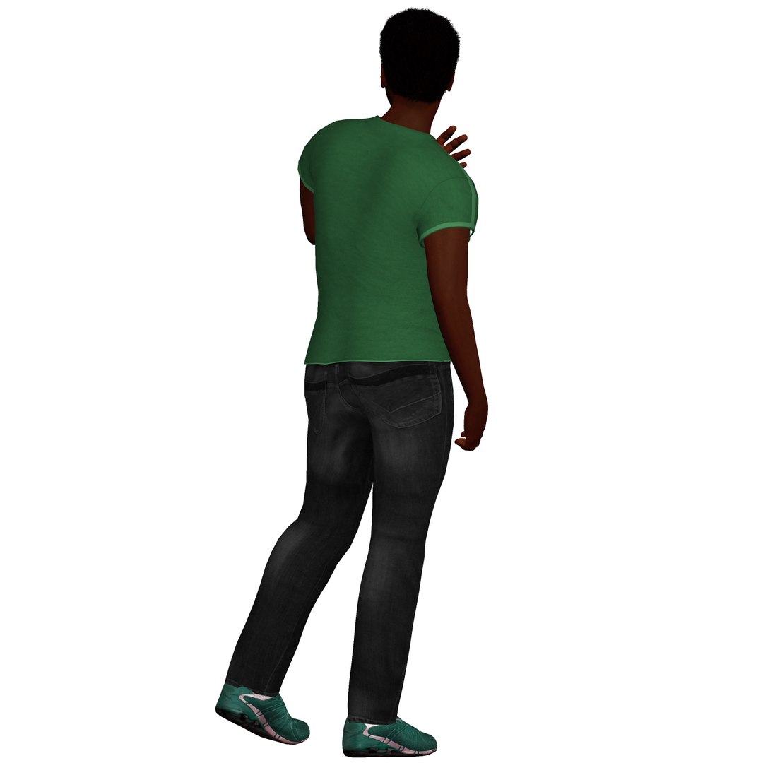 Adult Black Man Rigged Character 3D Model - TurboSquid 1599257