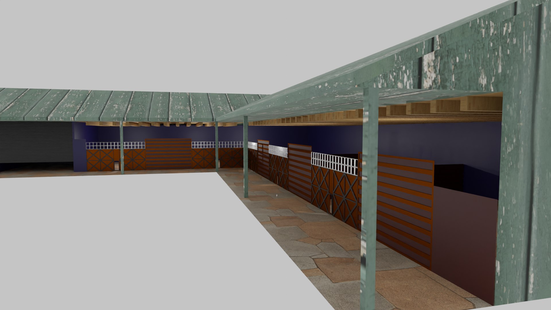 Horse Stable Model - TurboSquid 2159165