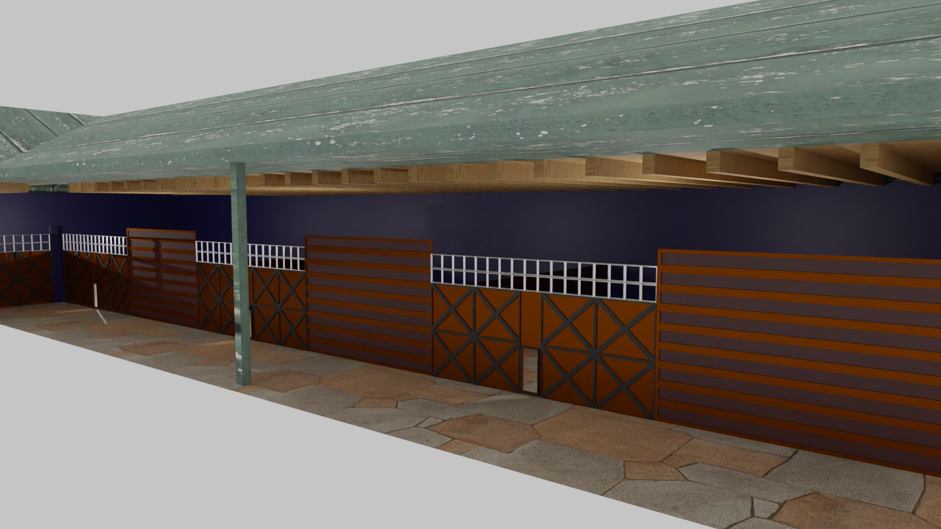 Horse Stable Model - TurboSquid 2159165