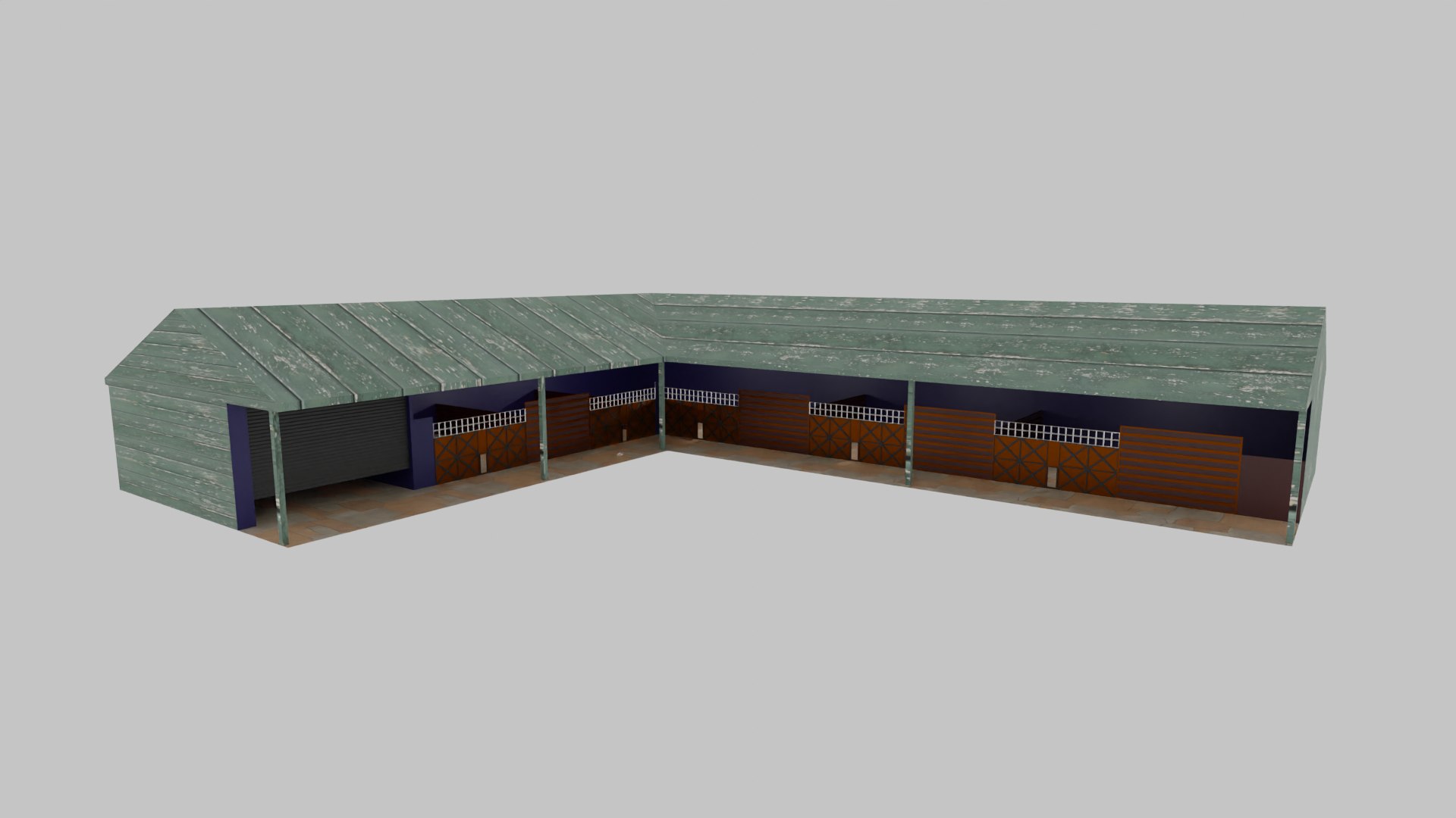 Horse Stable Model - TurboSquid 2159165