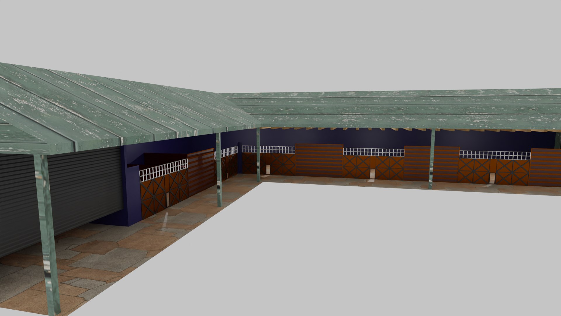 Horse Stable Model - TurboSquid 2159165
