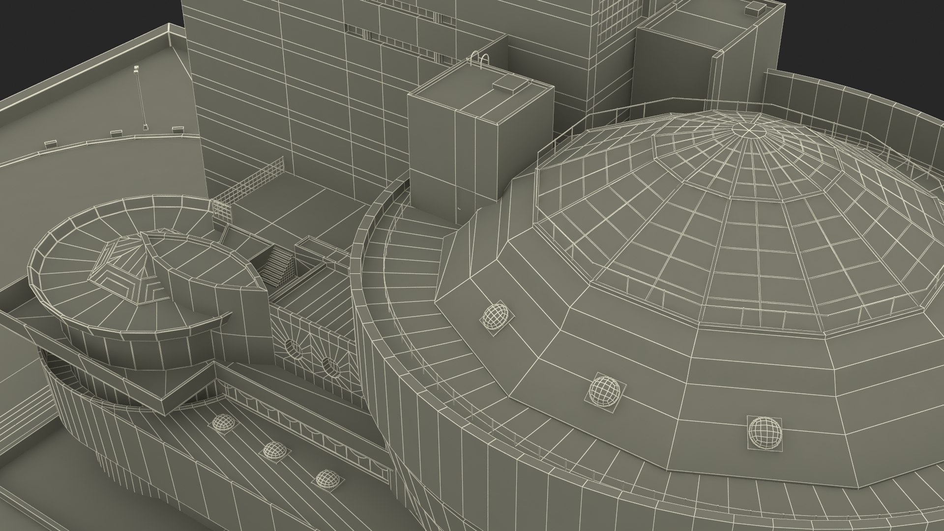 Museum Complex On Prepped Site 3D Model - TurboSquid 2384560
