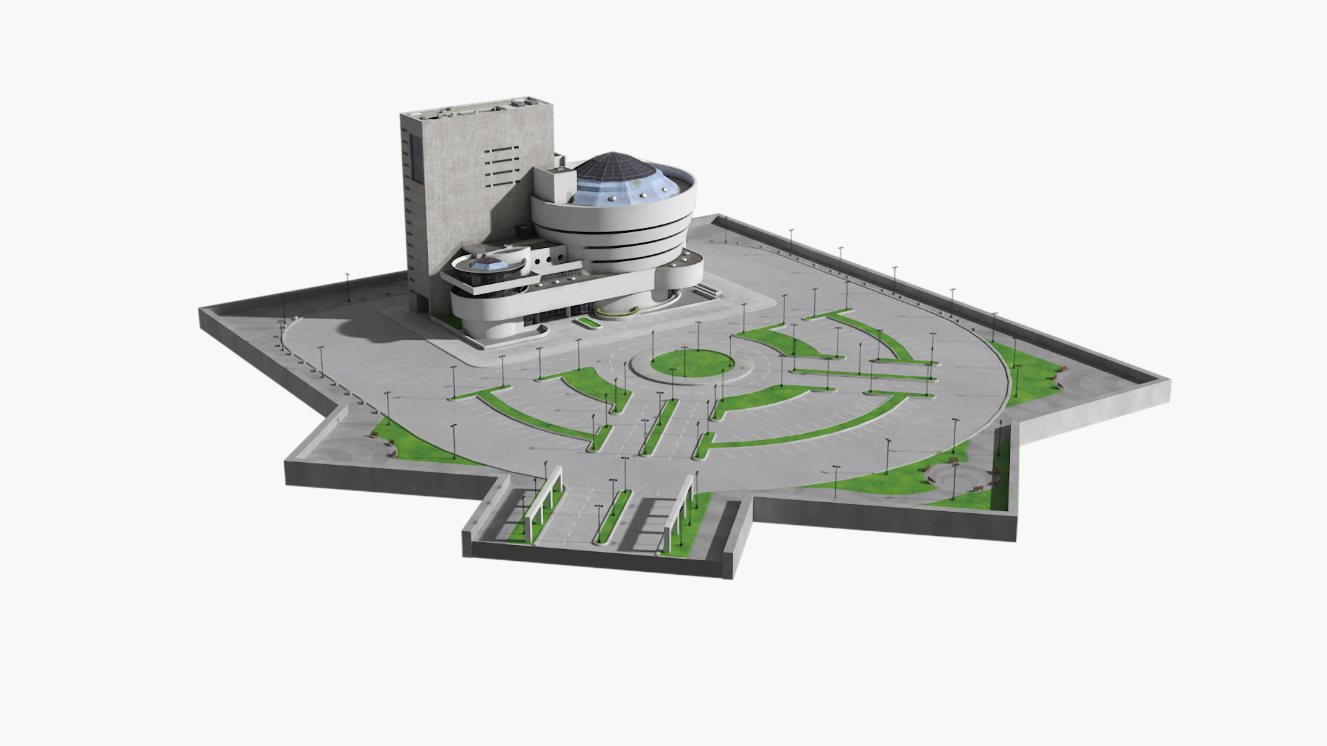 Museum Complex On Prepped Site 3D Model - TurboSquid 2384560