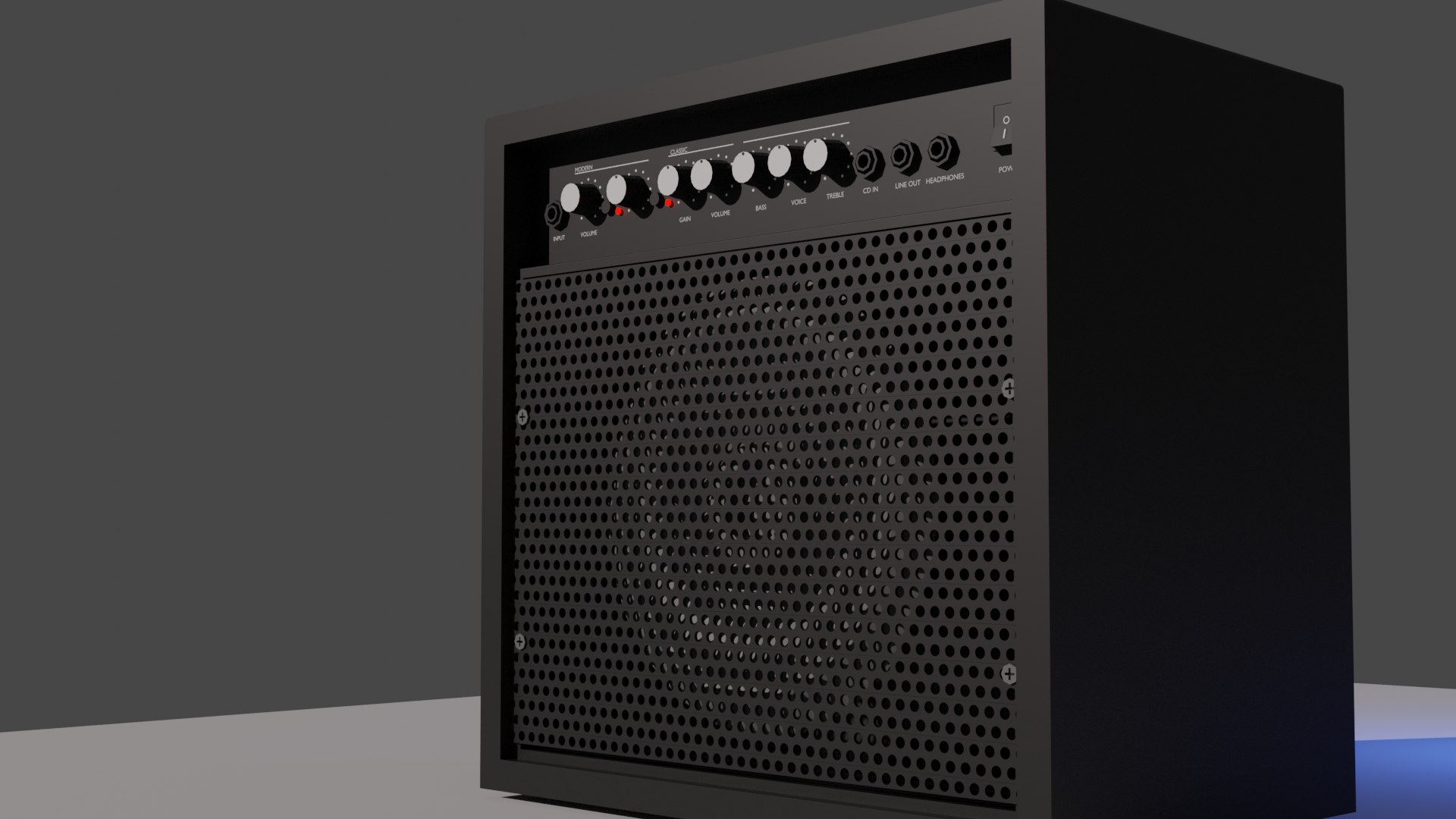 Bass Amplifier 3D Model - TurboSquid 1782749