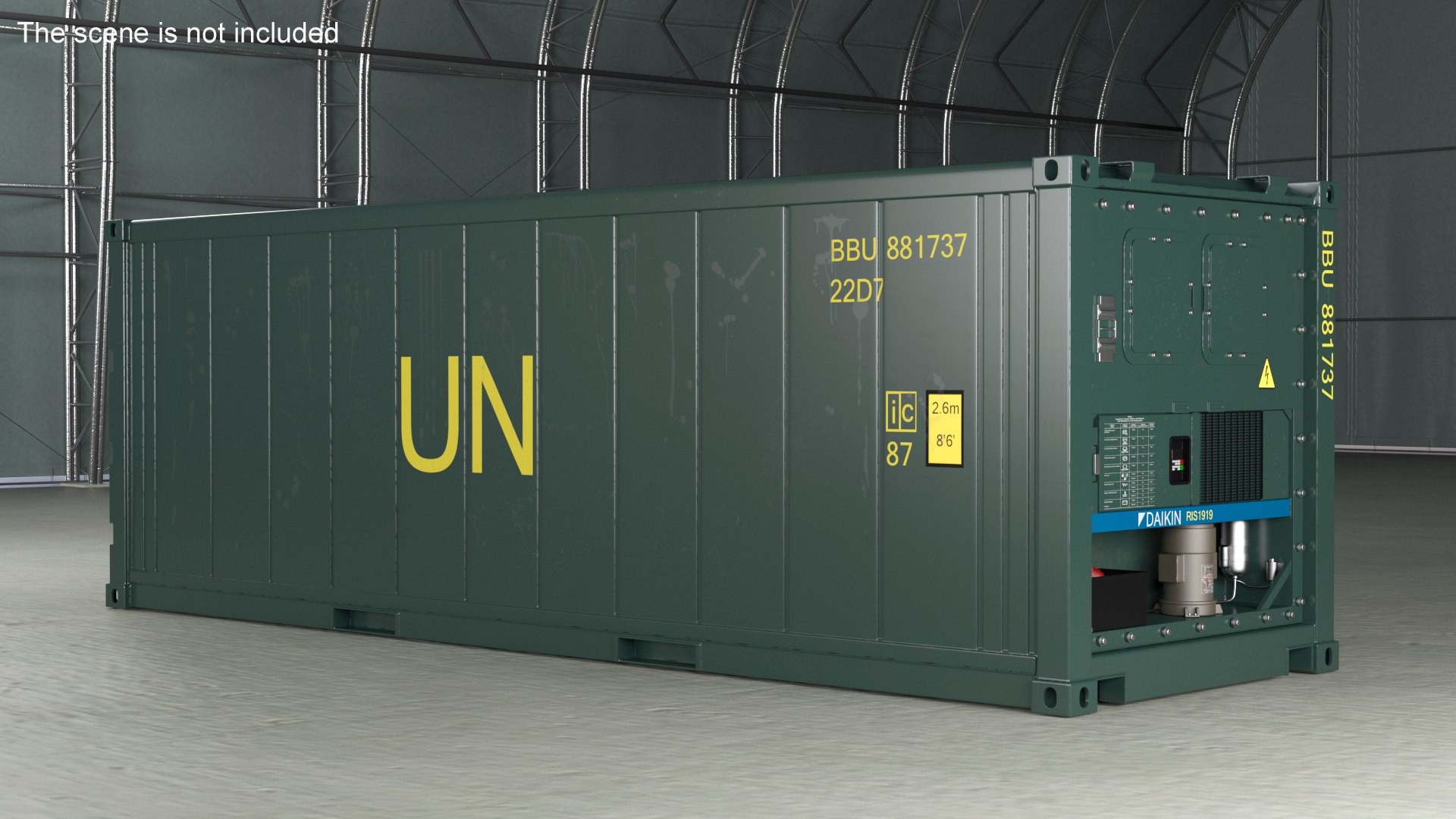 United Nations Refrigerated Container 3D Model - TurboSquid 2185661