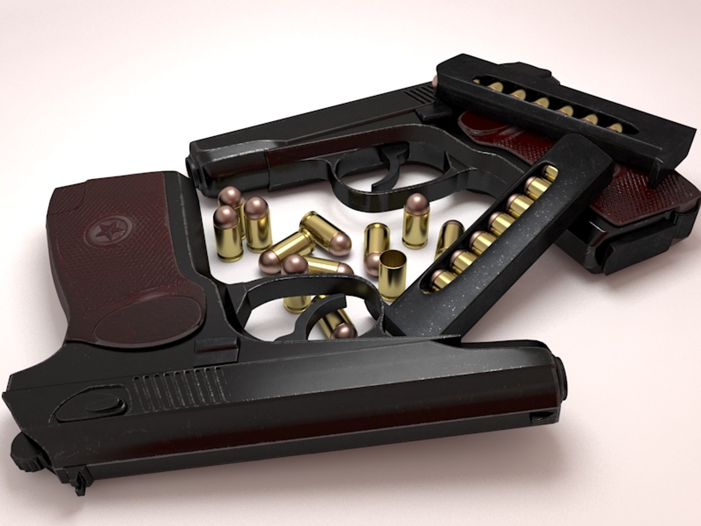 3D Makarov Pm Pistol Model - TurboSquid 1165132