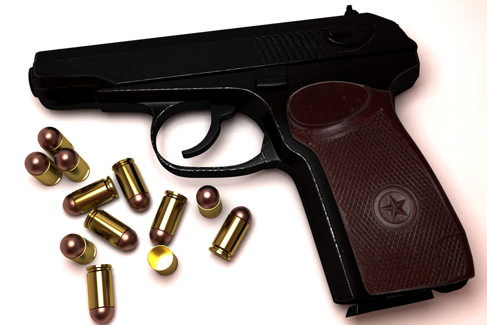 3D Makarov Pm Pistol Model - TurboSquid 1165132
