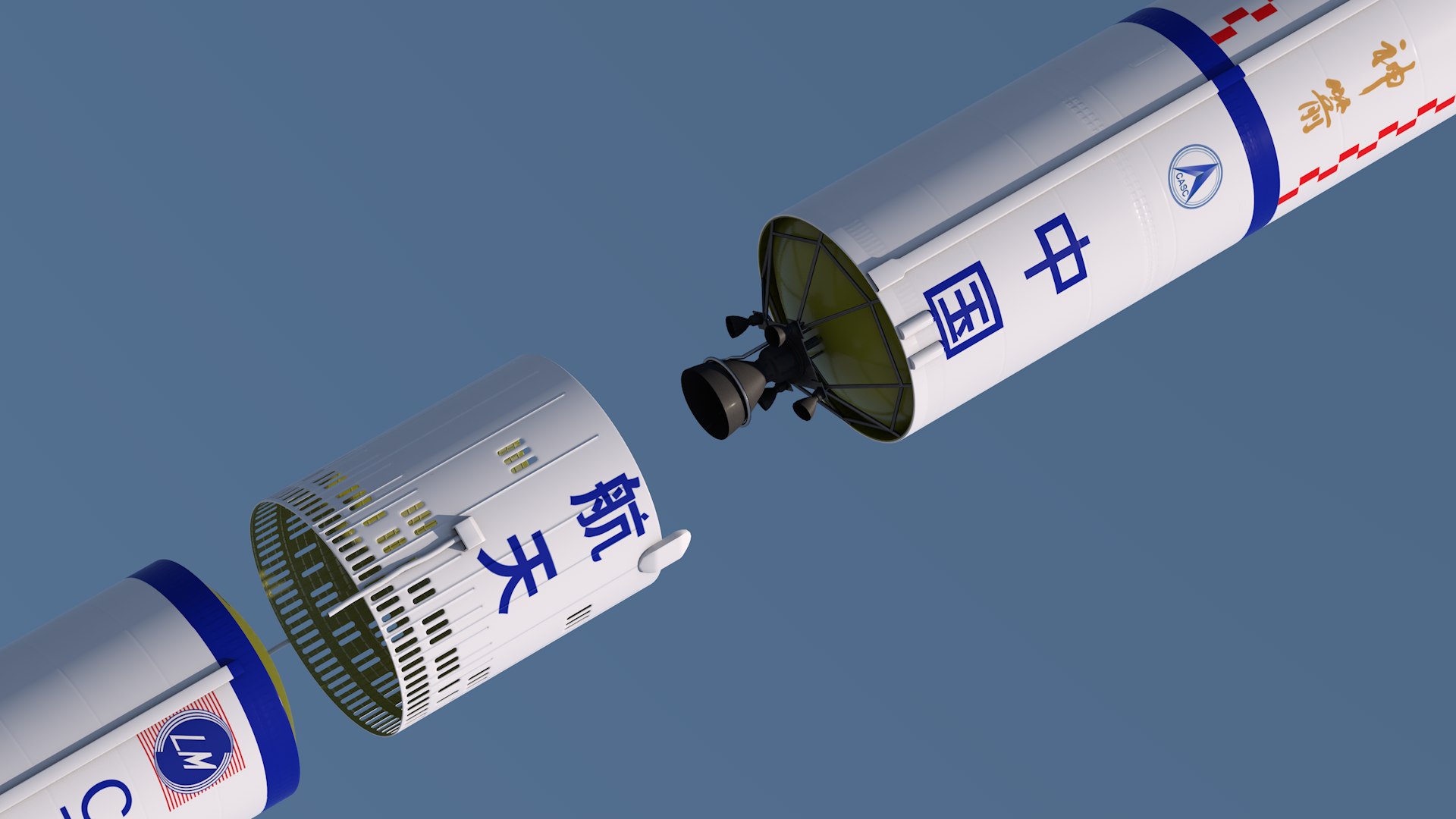 3D Long March CZ-2F - TurboSquid 1772042
