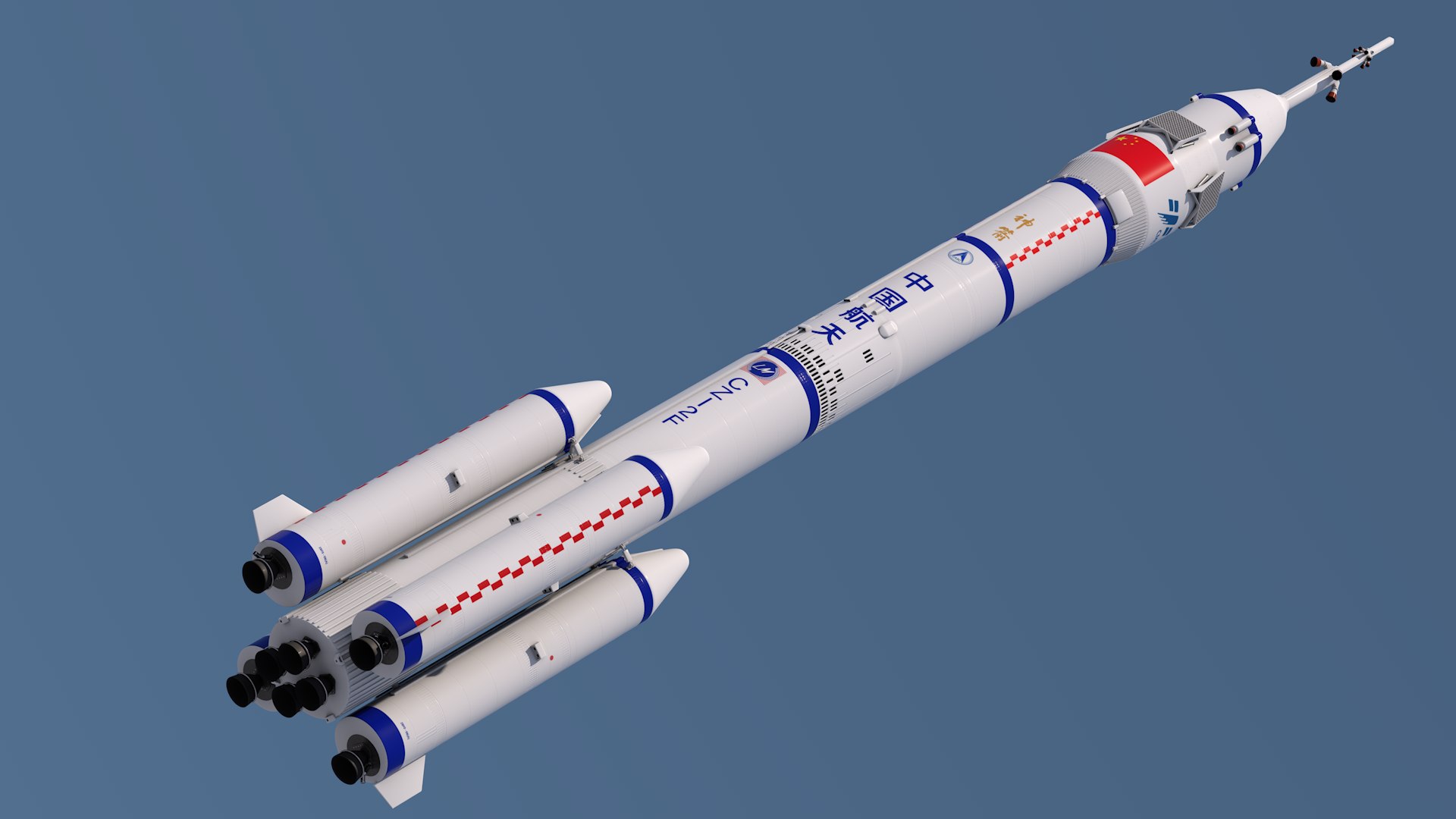 3D Long March CZ-2F - TurboSquid 1772042