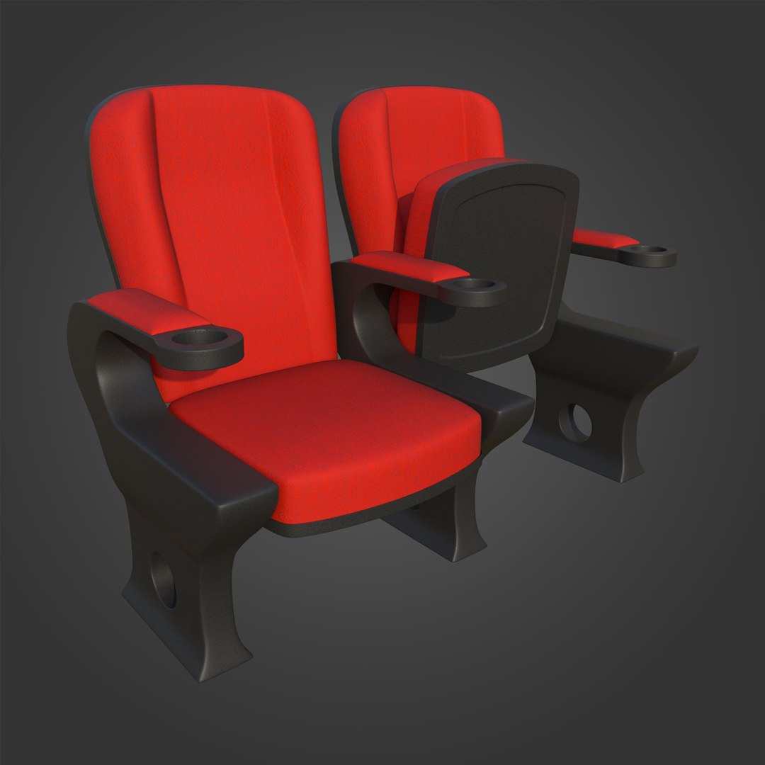 Cinema Chair RED Model - TurboSquid 2371606