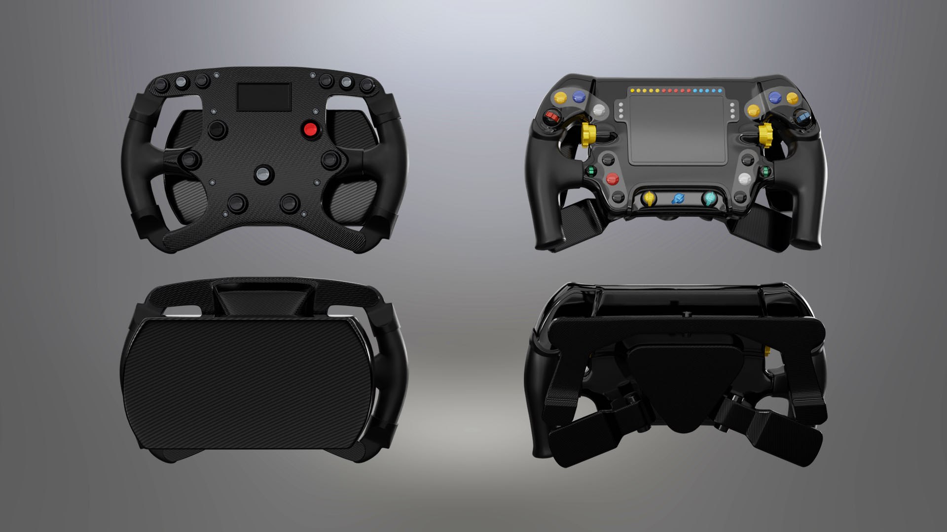 Two Steering Wheels F1 3D Model - TurboSquid 2149096