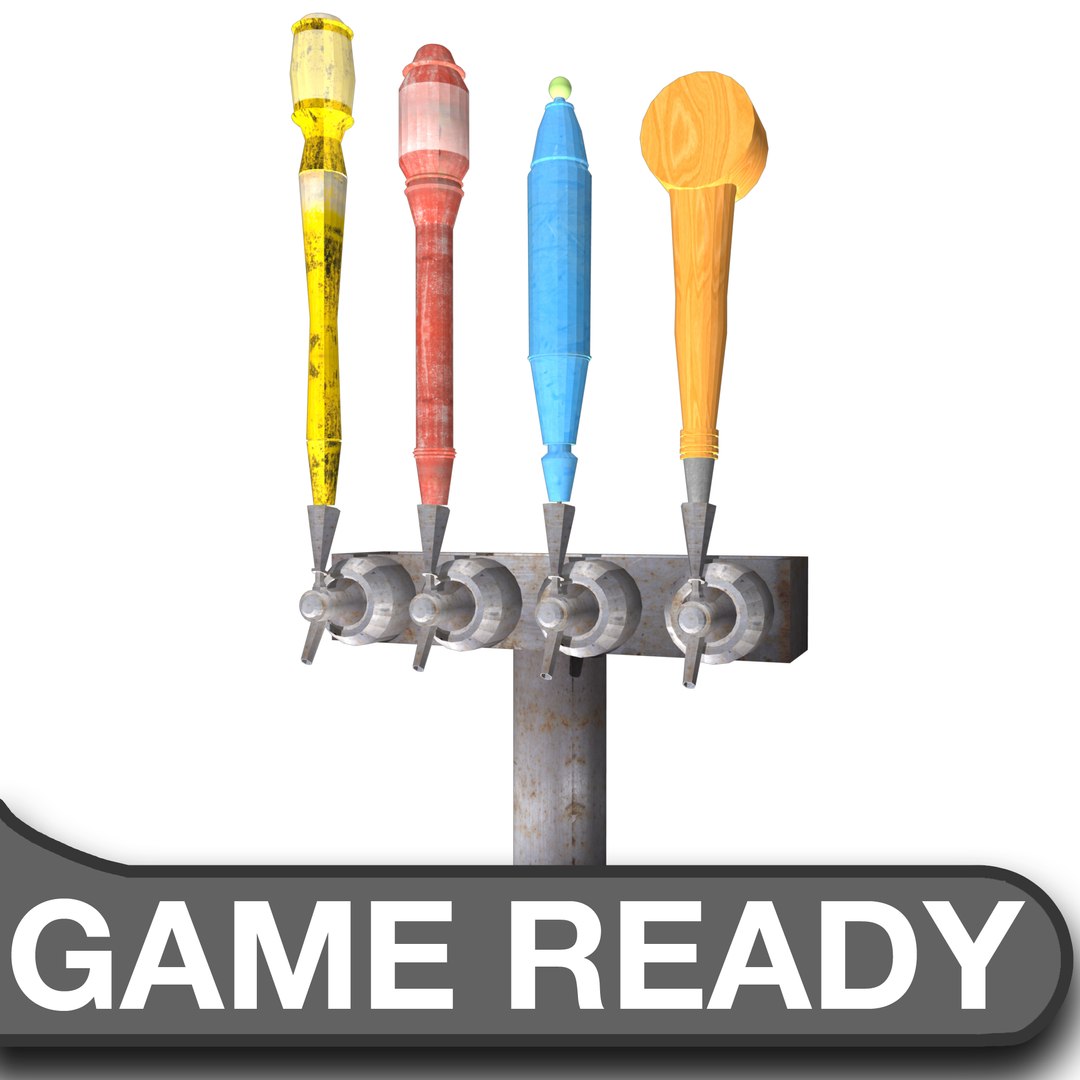 3dsmax Bar Beer Tap