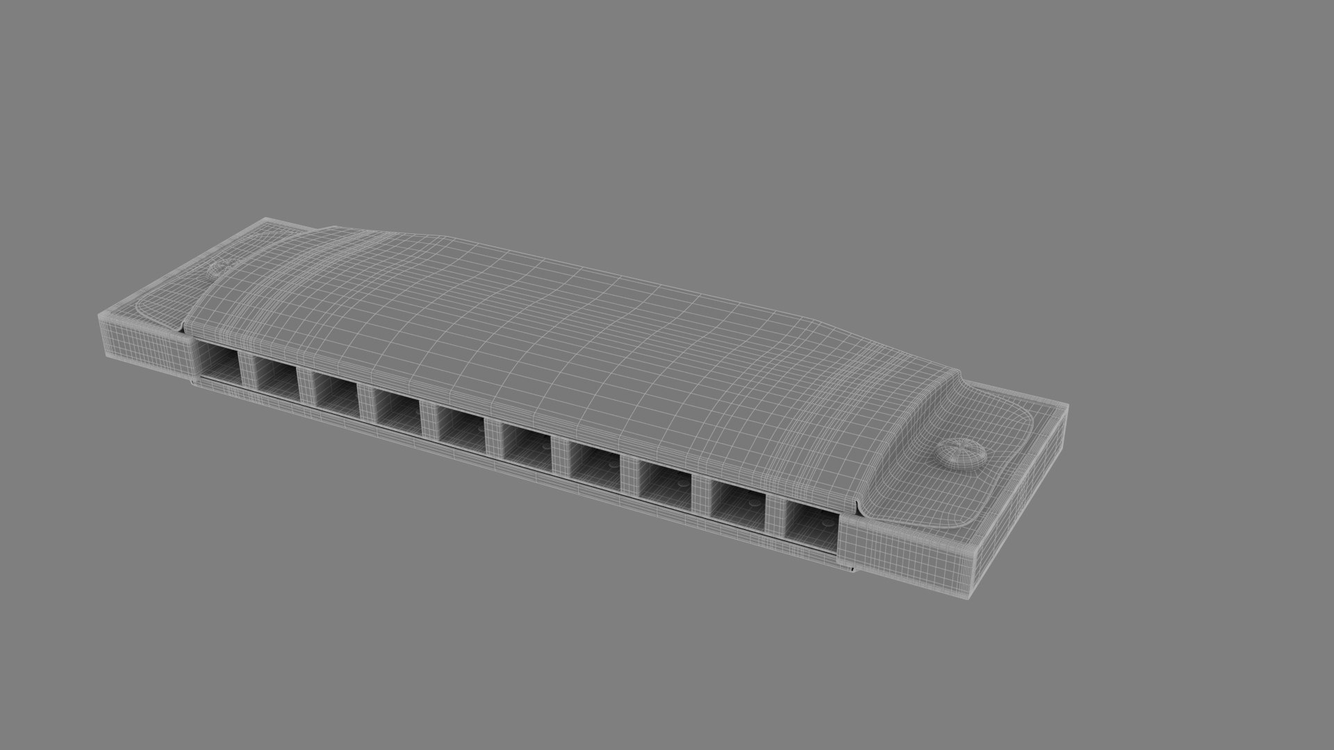 3D harmonica music instrument model - TurboSquid 1689333