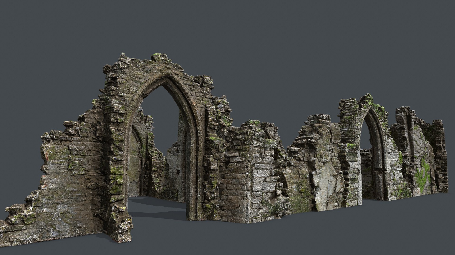 3D Old Ruins Model - TurboSquid 2336954