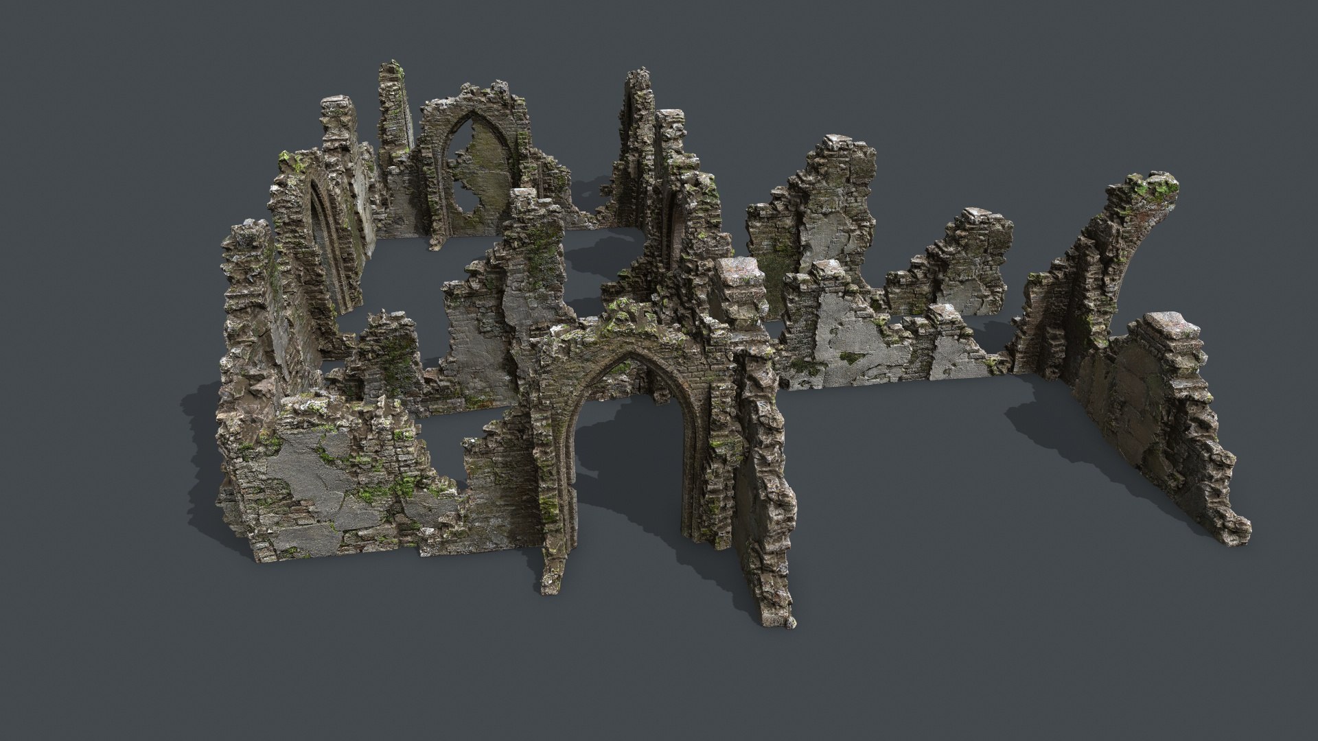 3D Old Ruins Model - TurboSquid 2336954