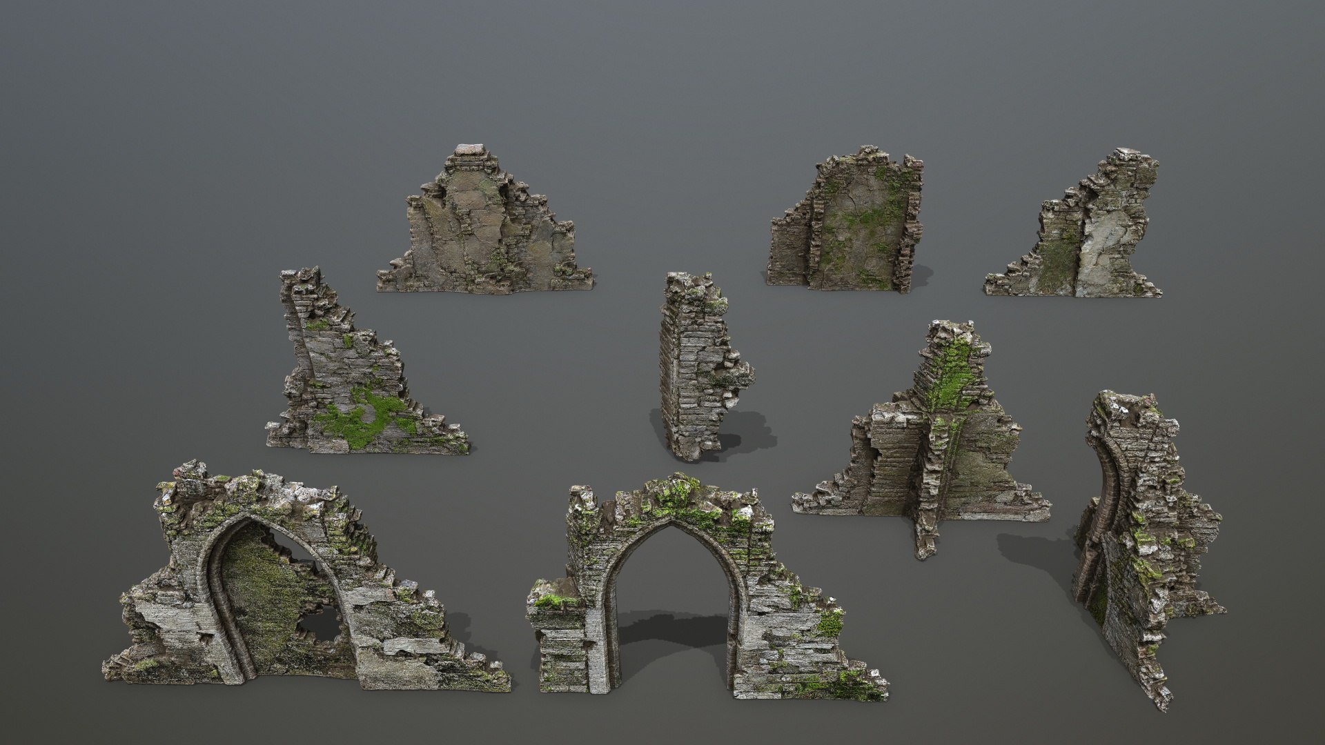 3D Old Ruins Model - TurboSquid 2336954