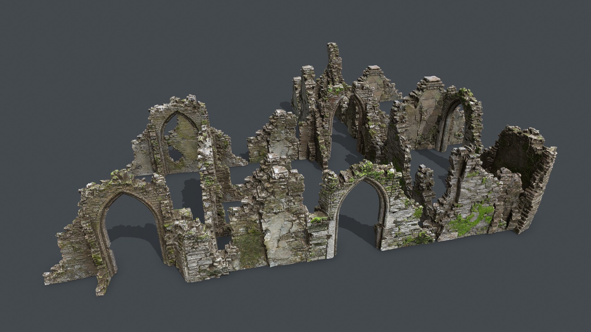 3D Old Ruins Model - TurboSquid 2336954