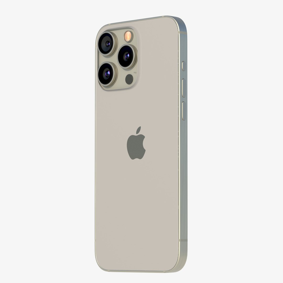 Apple IPhone 15 Pro Natural Titanium 3D - TurboSquid 2131775