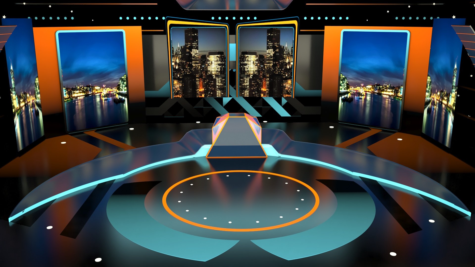 Tv Studio Design 3D Model - TurboSquid 1781291