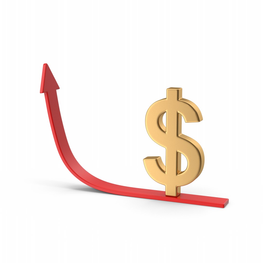 Rising Money Statistics 3D Model - TurboSquid 2210493